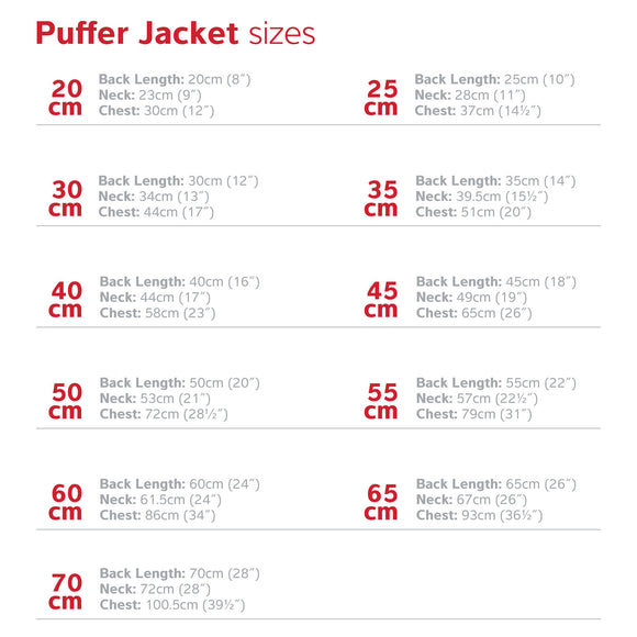 Red Dingo Puffer Jackets – DogTuff